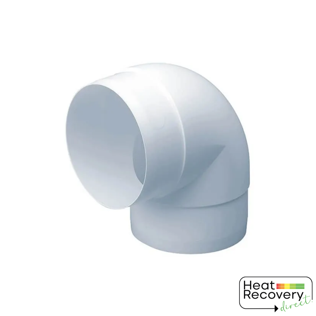 PVC 125mm 90° bend - Heat Recovery Direct