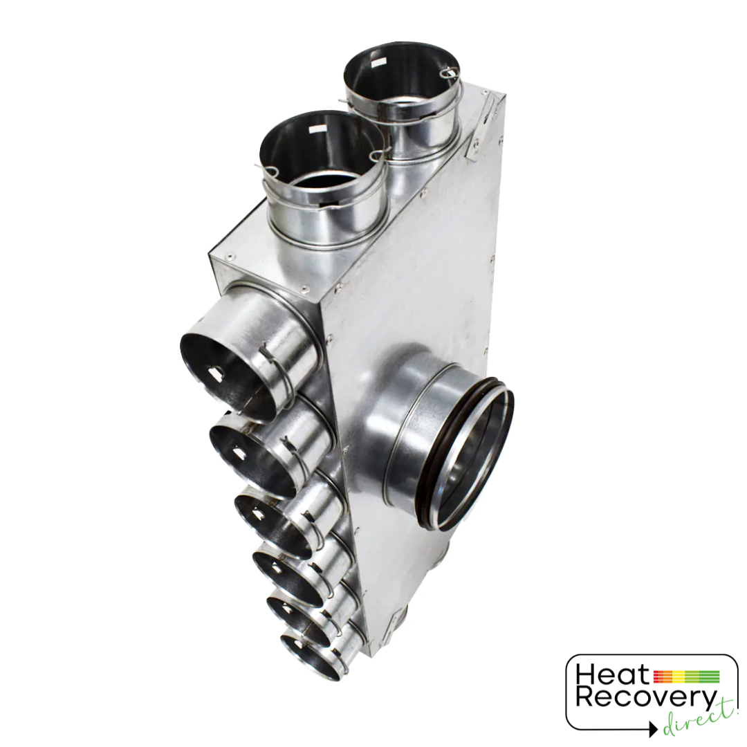 10 Point Top Entry Distribution box (90mm) – Heat Recovery Direct