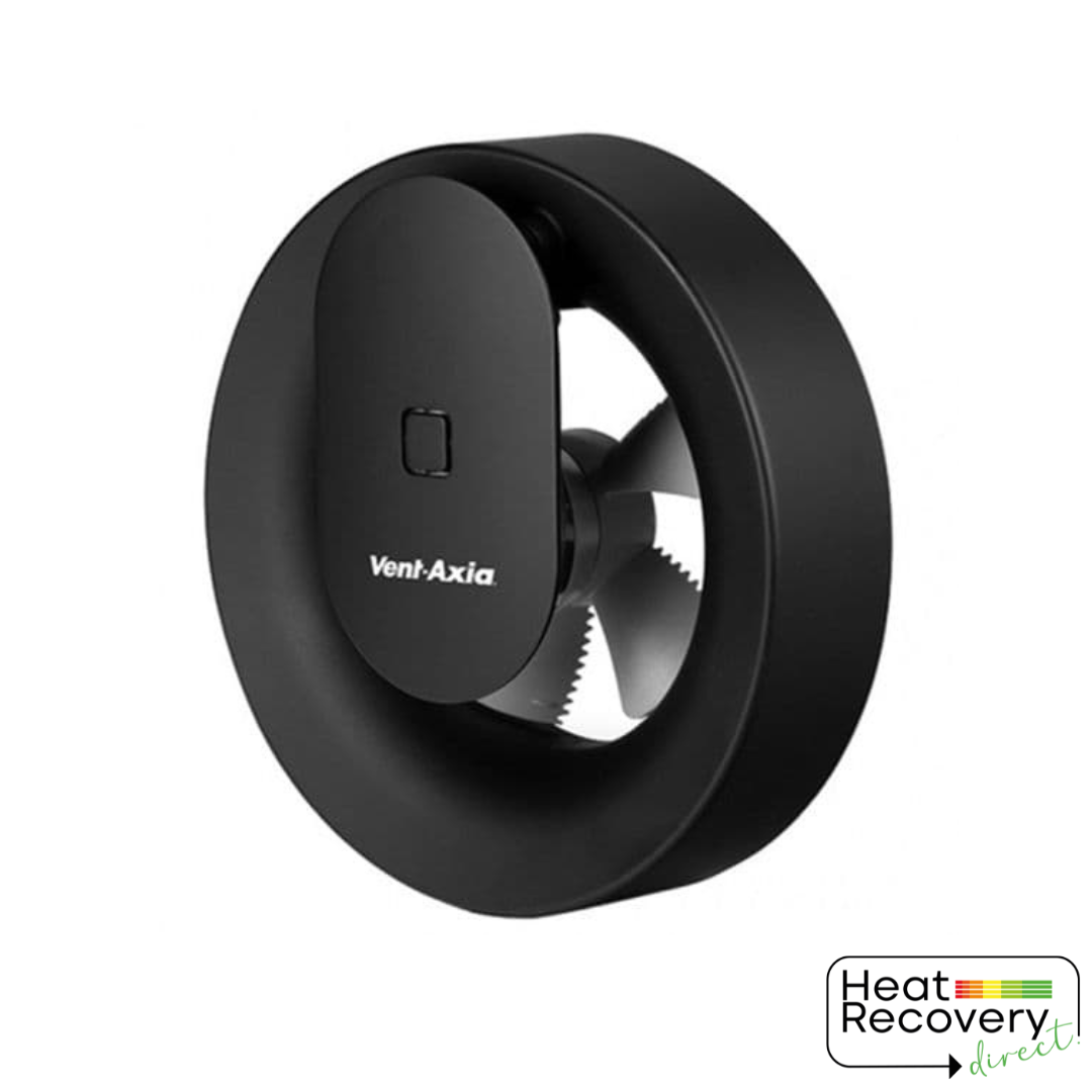 Vent Axia Svara 496711 Axial Fan 100mm Black - Heat Recovery Direct