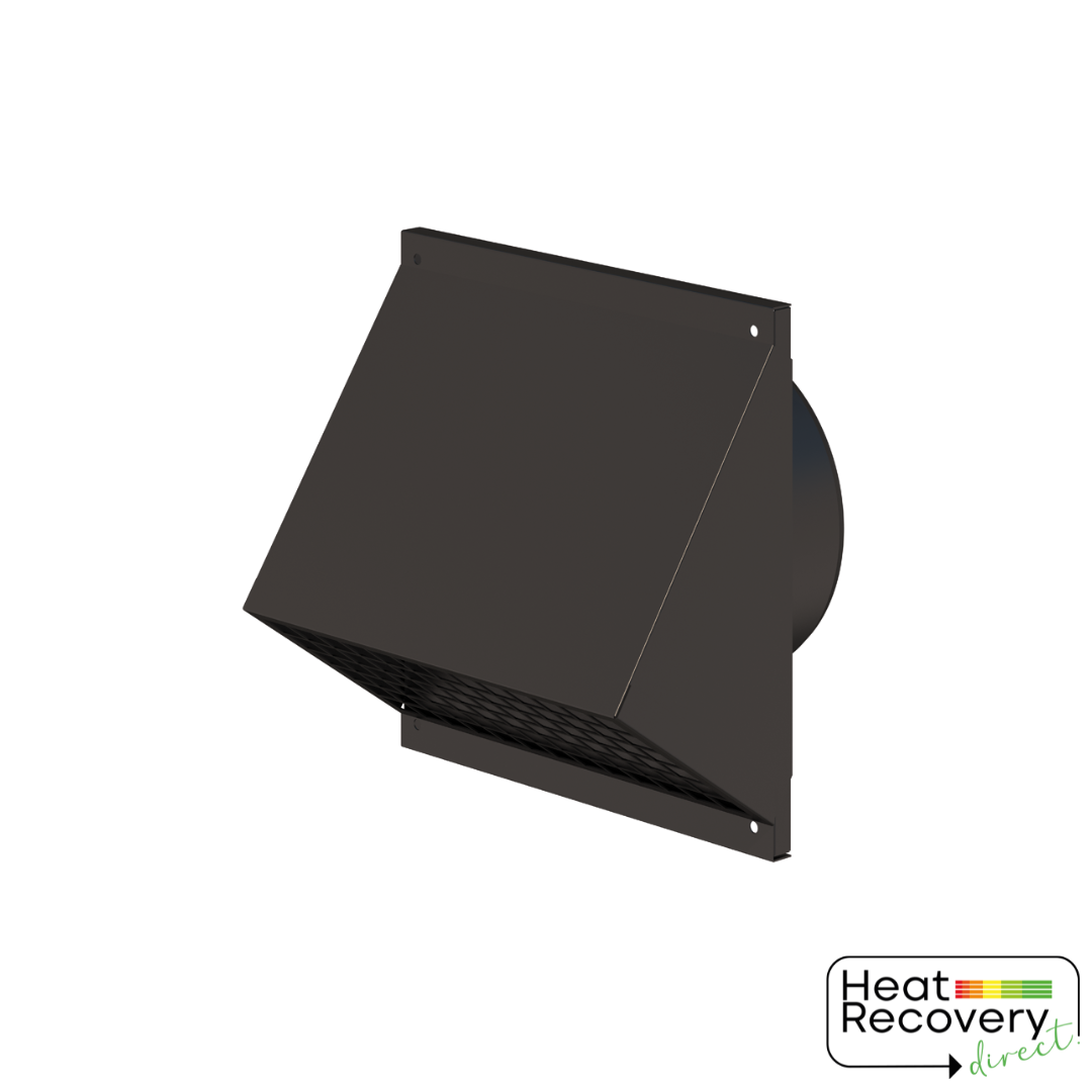 Wall Terminal 180mm Black - Heat Recovery Direct